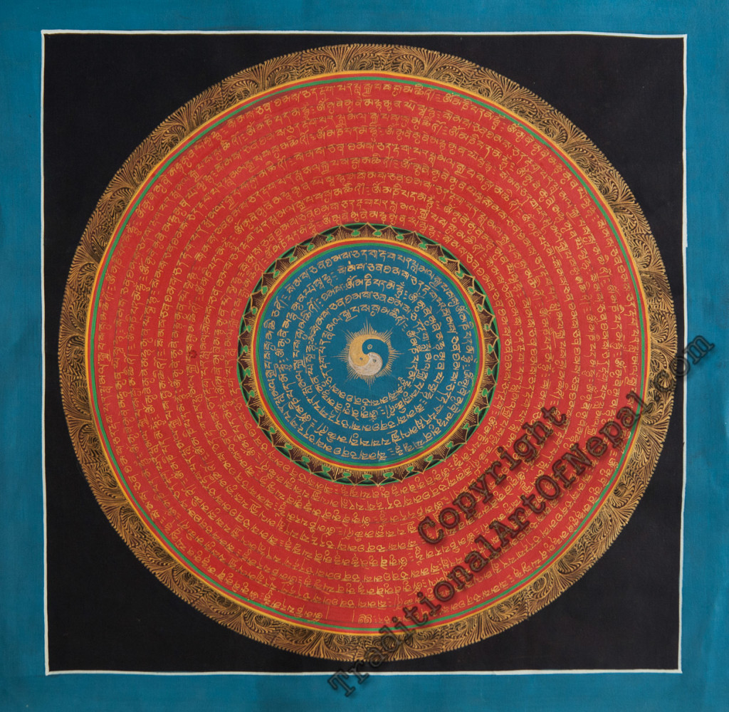 Triple Yin Yang Mandala | traditionalartofnepal.com