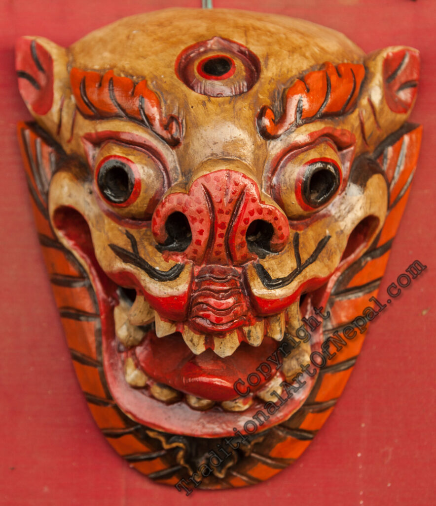 Himalayan Tiger Mask | traditionalartofnepal.com