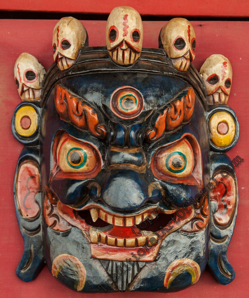 Wooden Mask of Bhairab | traditionalartofnepal
