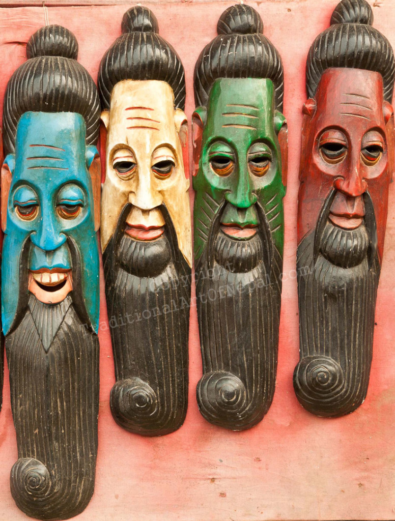 Himalayan Sadhu Baba Mask | traditionalartofnepal.com