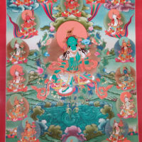 Twenty-one Taras Thangka Painting