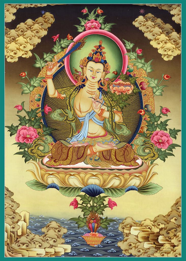 Manjushri Thangka Painting